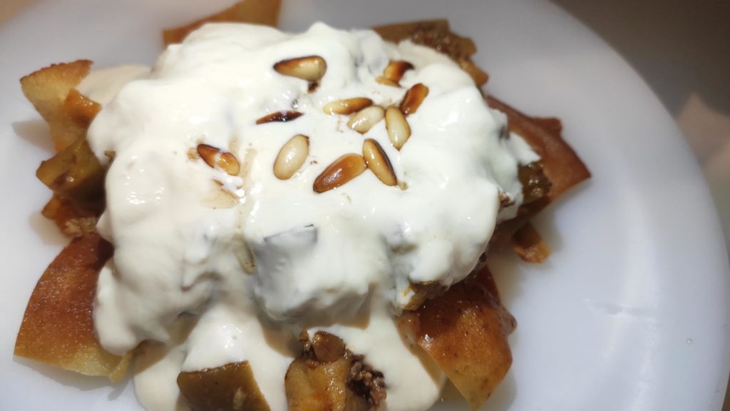 Fatet batenjen - فتة باذنجان - La cuisine de Fifi